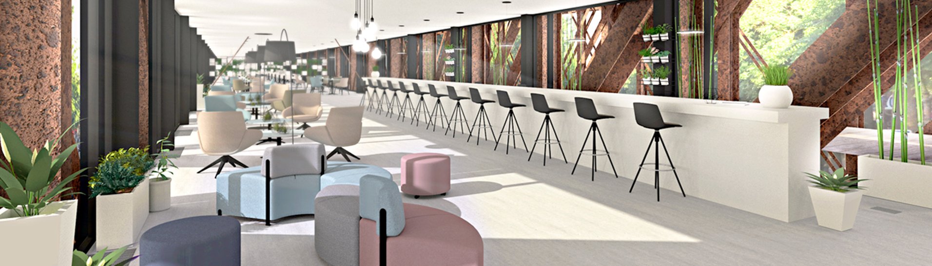 Work Cafe. Coffice spaces that encourage collaboration at work